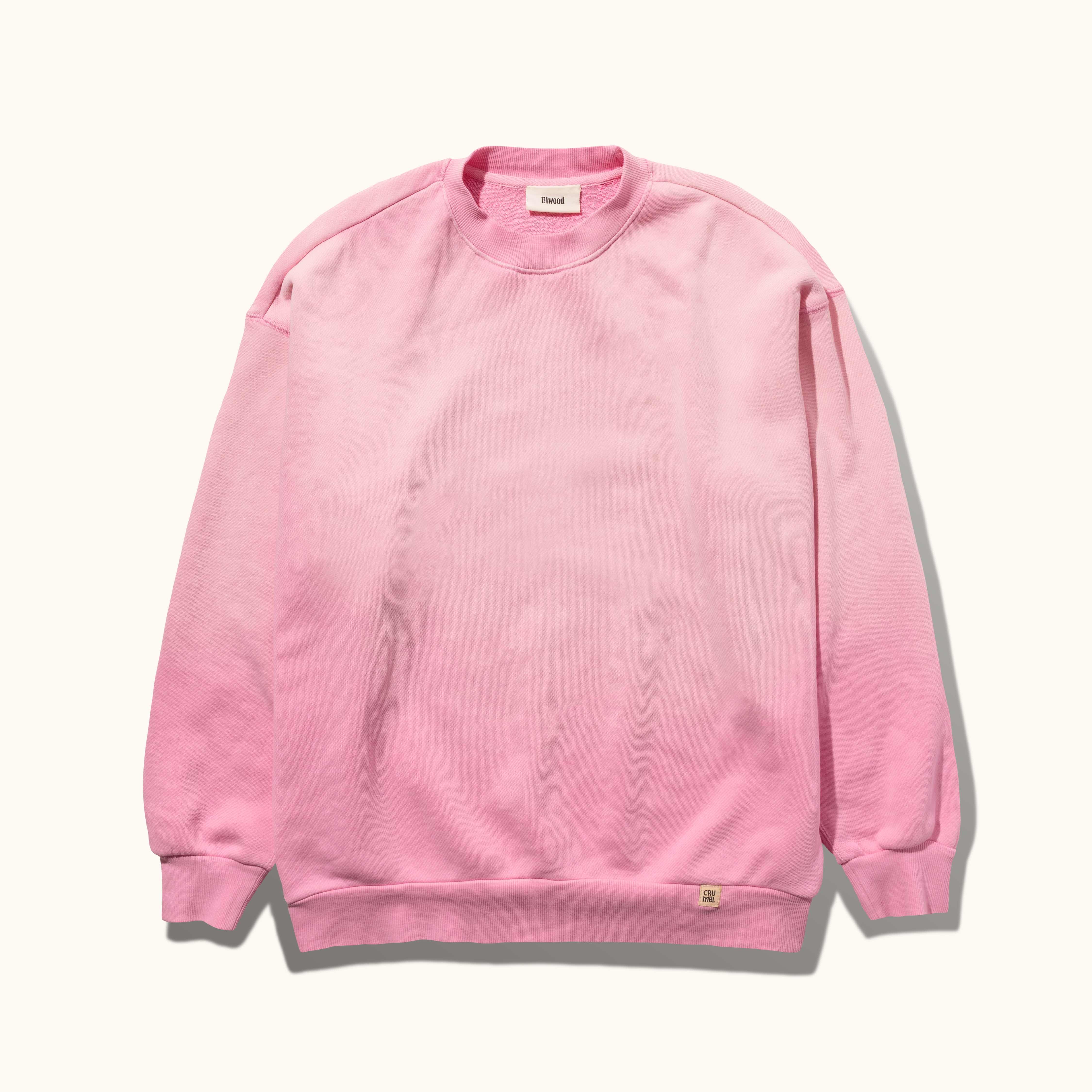 Pink Sun Faded Crew Neck – Crumbl / Merch